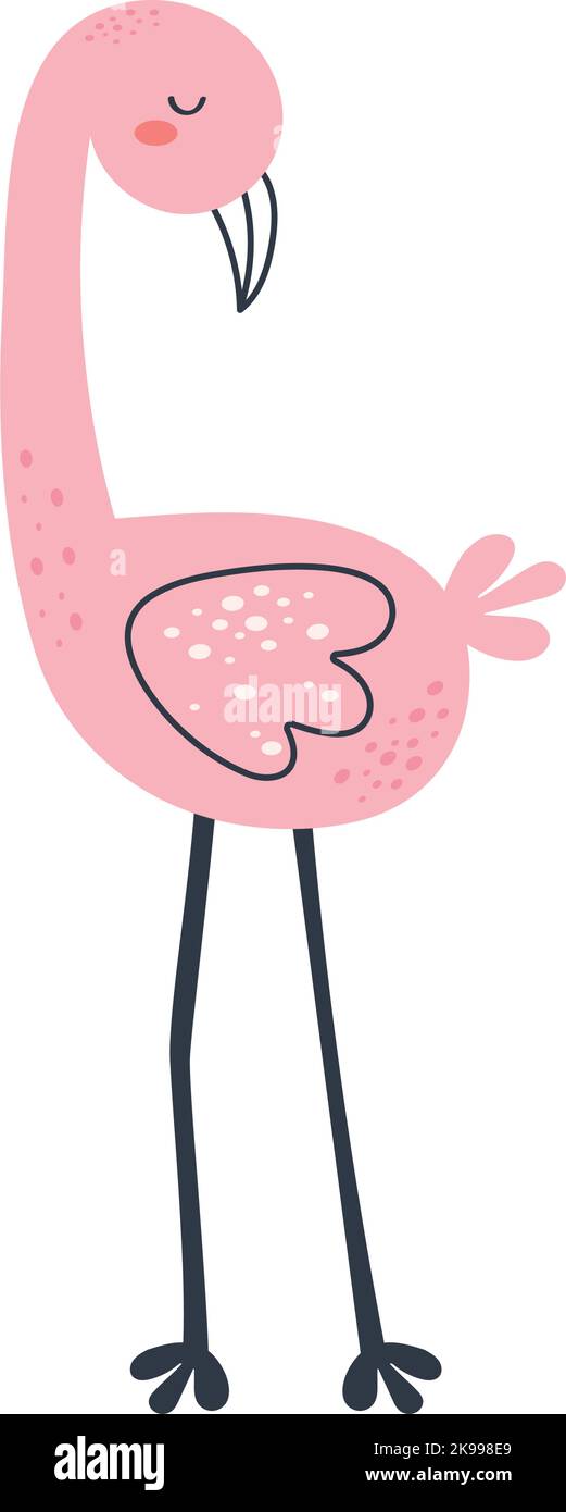 cute flamingo adorable Stock Vector Image & Art - Alamy