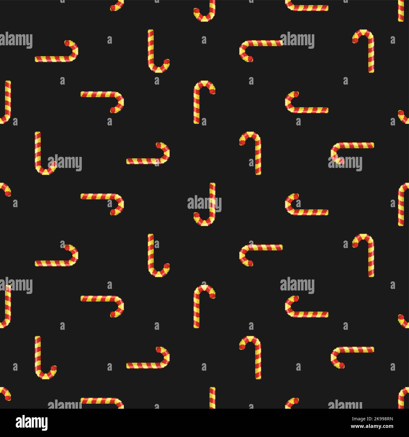 Christmas lollipop pixel art pattern seamless. candy stick 8 bit ...