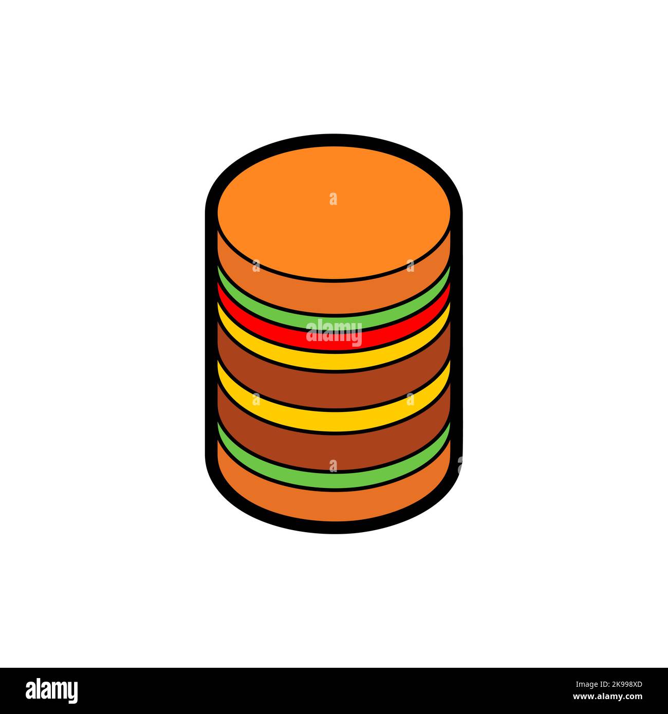Burger sign. Hamburger icon. Simplified fast food symbol Stock Vector ...