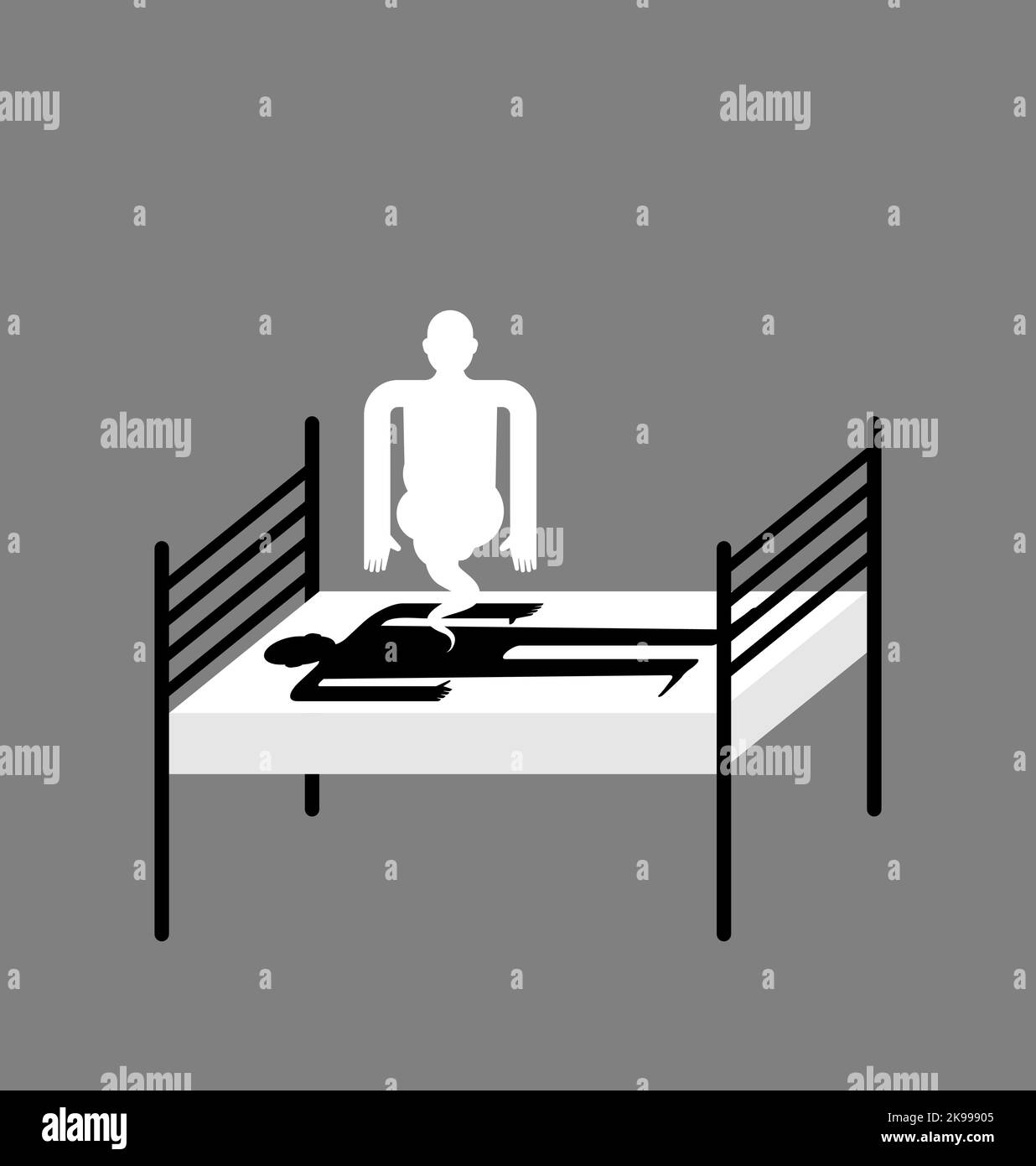 Death bed senior Black and White Stock Photos & Images - Alamy