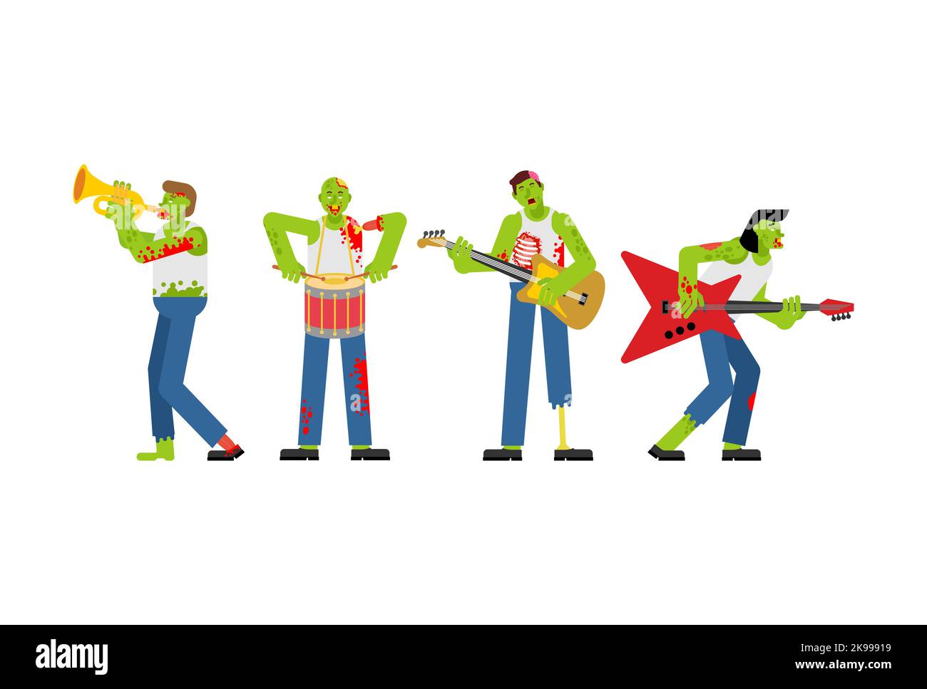 Zombie band Stock Vector Images - Alamy