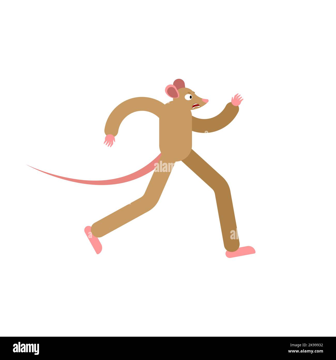 Mouse running away Stock Vector Images - Alamy