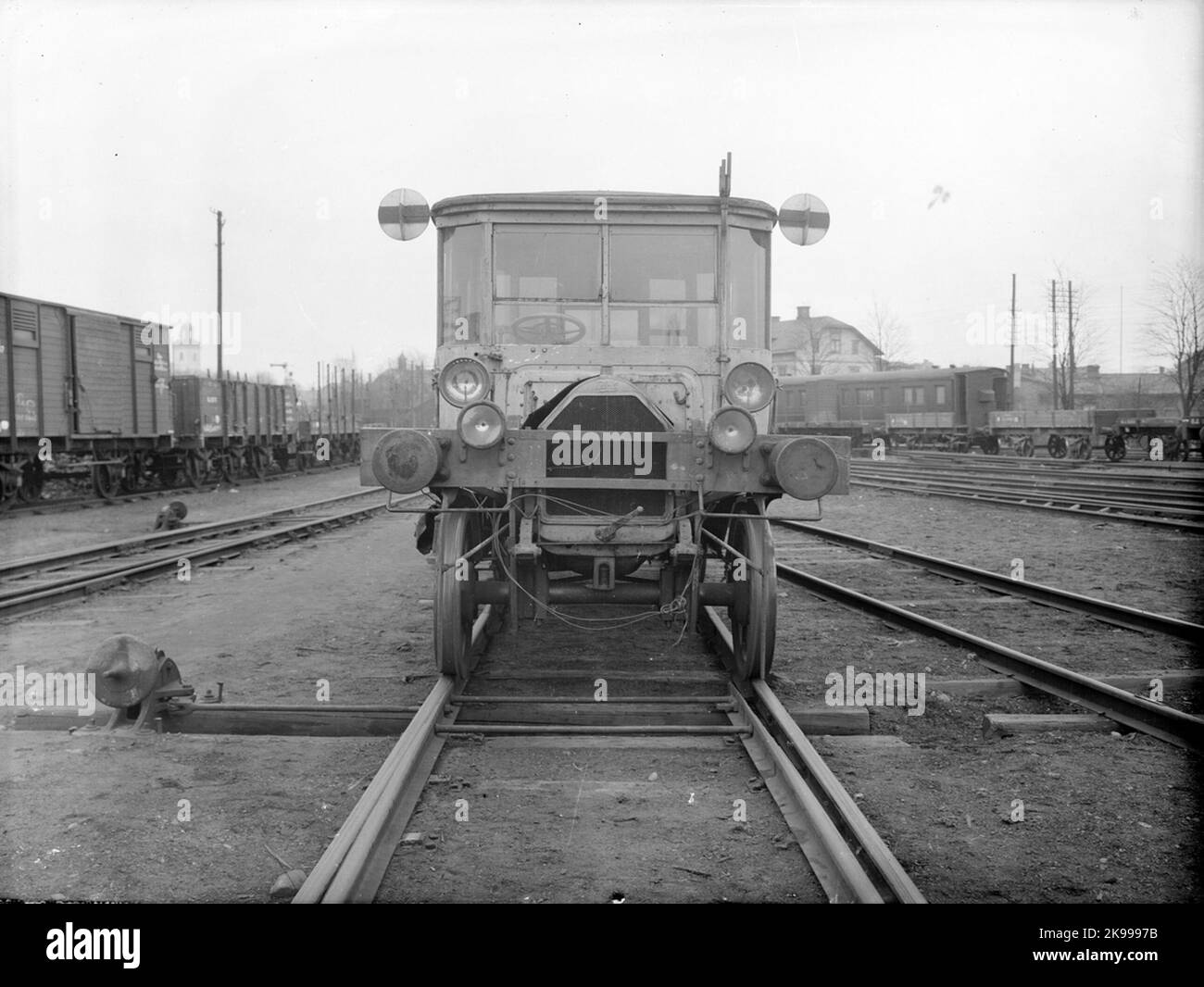 Åmål - Årjängs Railway, Åmåj Motorvan. Bus Made by Fiat, Converted Into ...