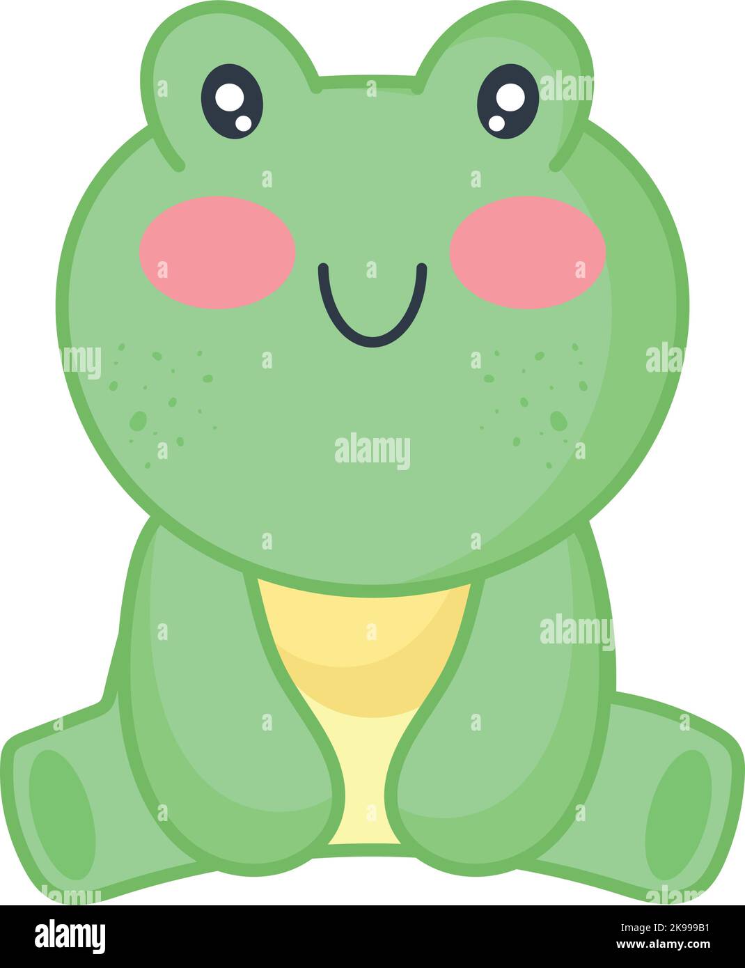 Toad kawaii cartoon smiling hi-res stock photography and images - Alamy