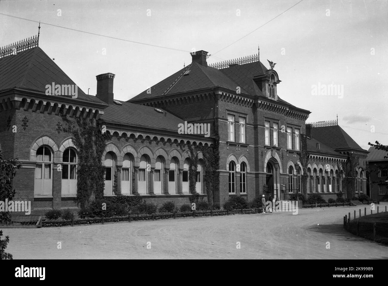 The station, 1886 a second station house, two -storey in stone Stock ...