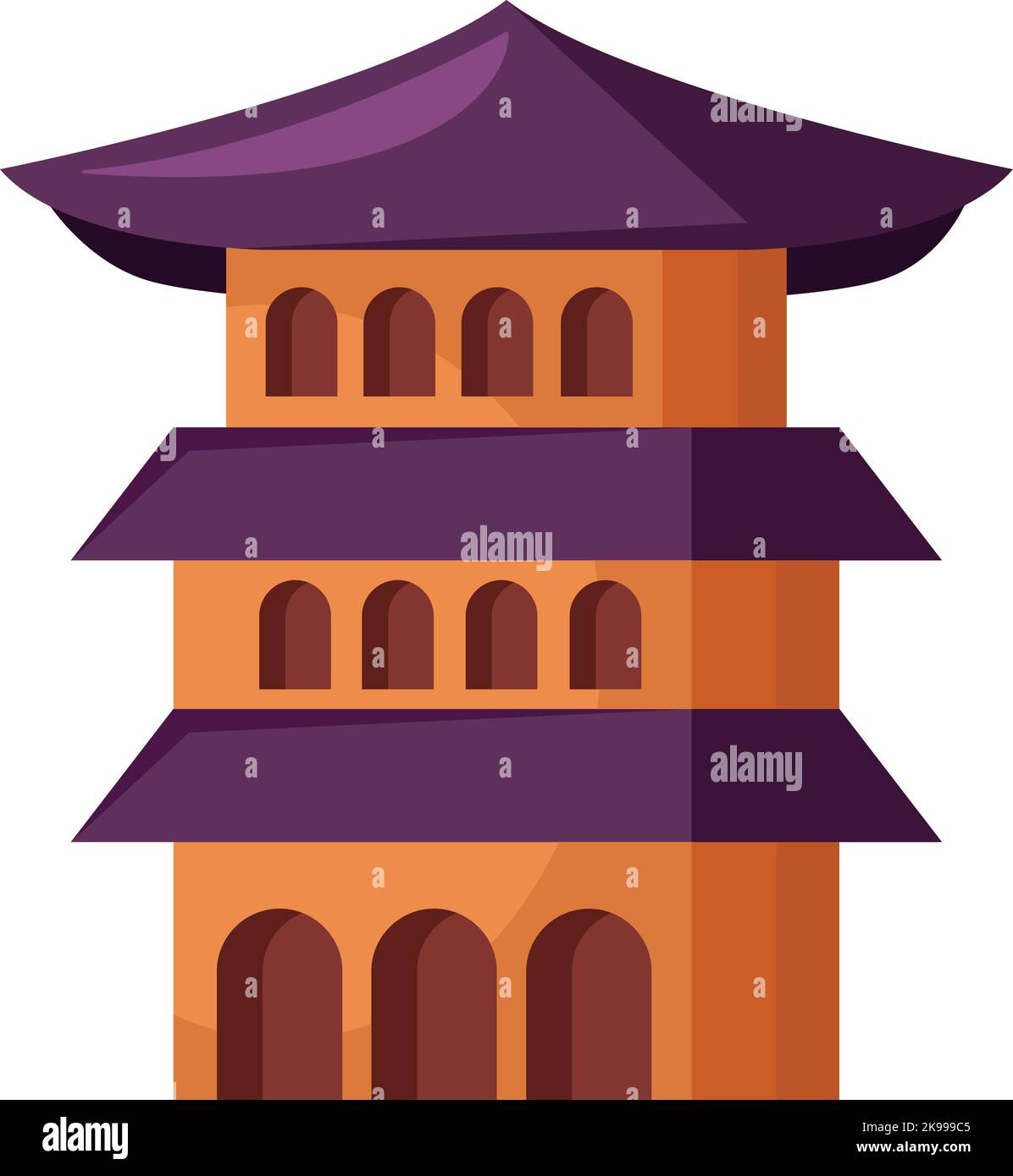 asian pagoda famous landmark Stock Vector Image & Art - Alamy