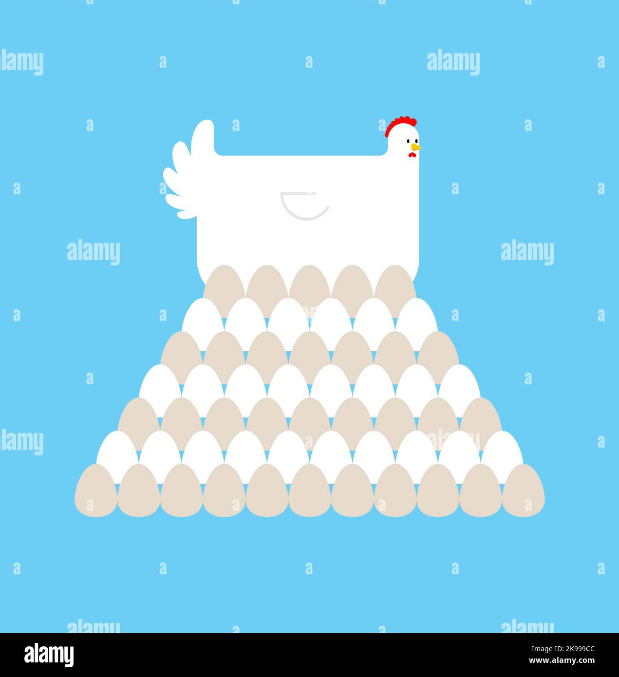 Laying hen vector vectors hi-res stock photography and images - Alamy