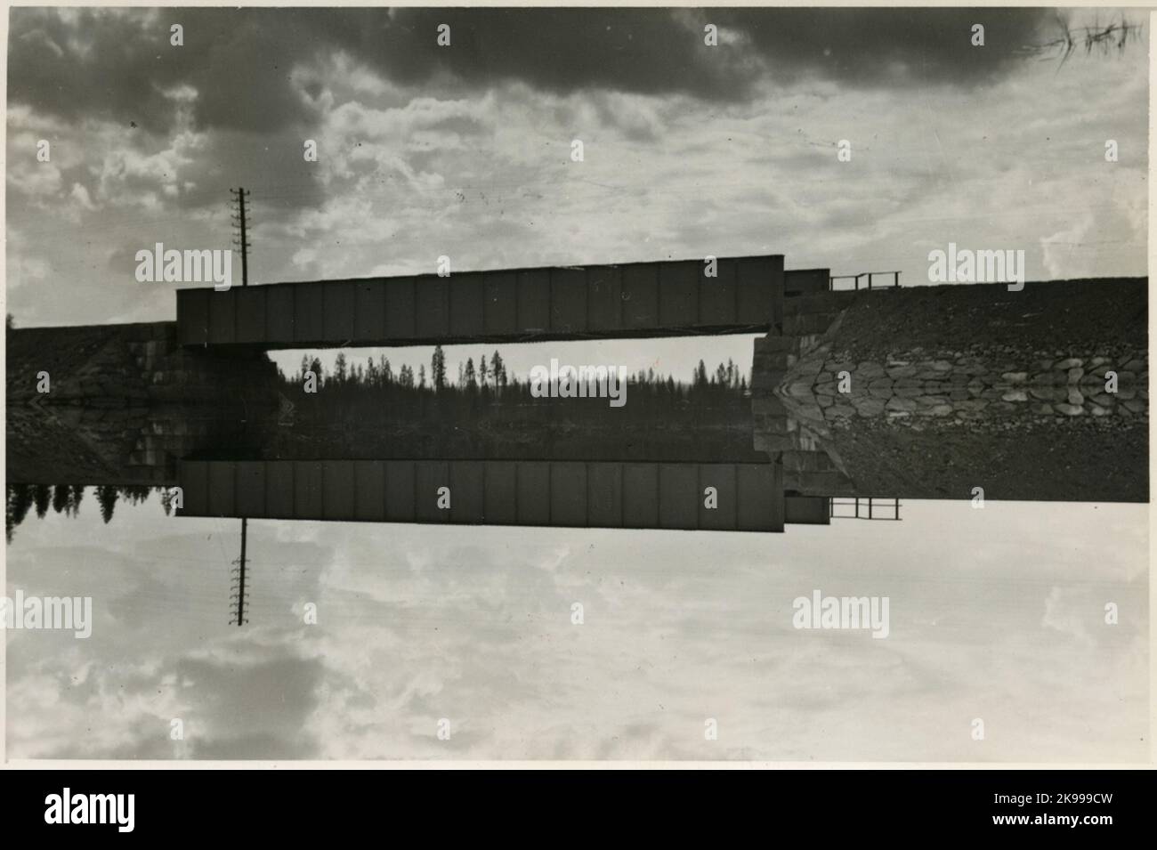 Railway bridge over the Byske River. The bridges that were built over ...