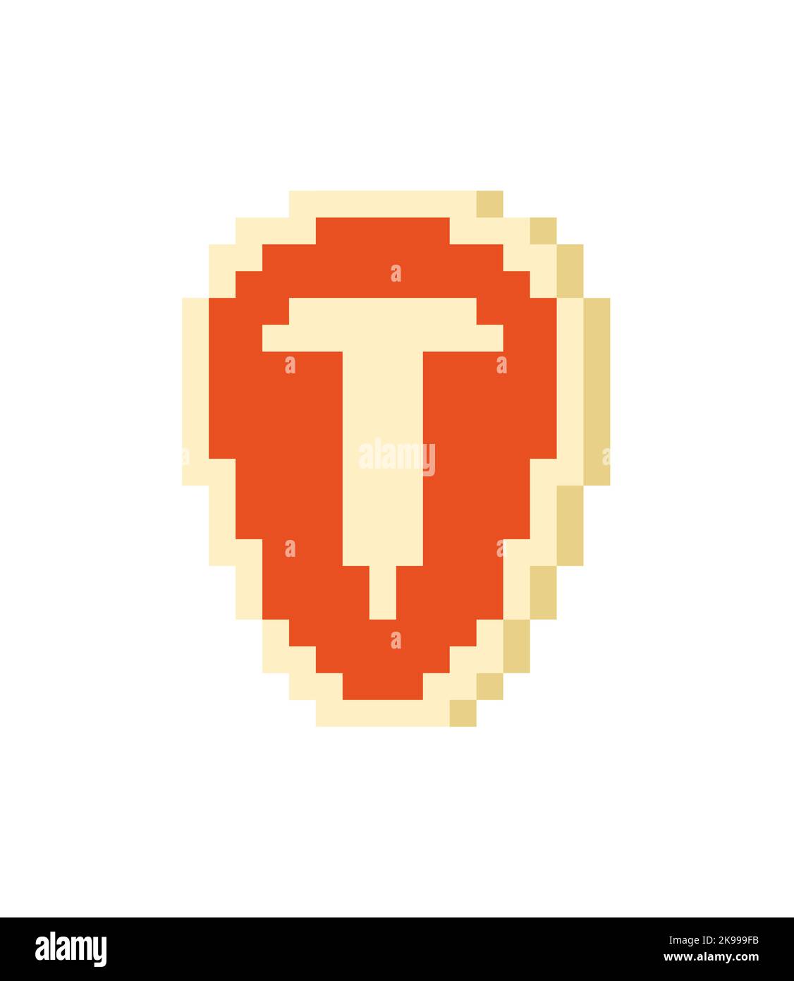 Piece of meat pixel art. Raw chop 8 bit. pixelated Vector illustration ...