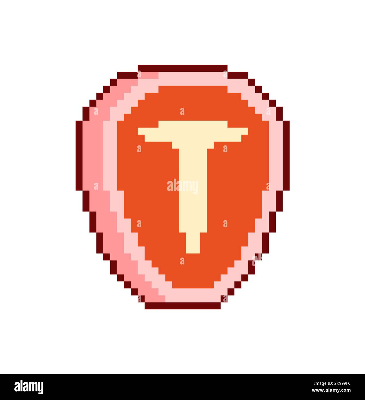 Piece of meat pixel art. Raw chop 8 bit. pixelated Vector illustration ...