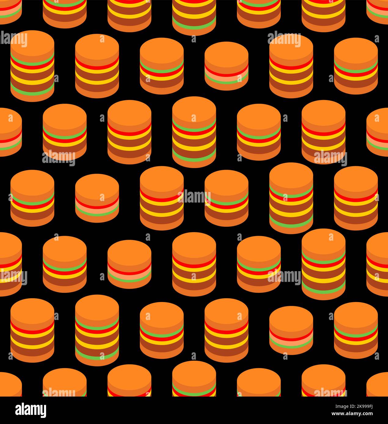 Burgers pattern seamless. Hamburger background. Simplified fast food ...