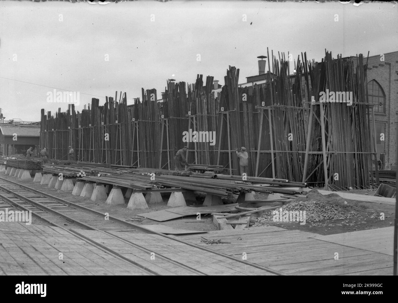 Iron compartment outside the store Stock Photo - Alamy