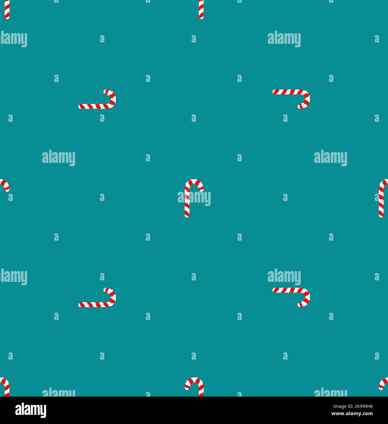 Christmas lollipop pixel art pattern seamless. candy stick 8 bit ...