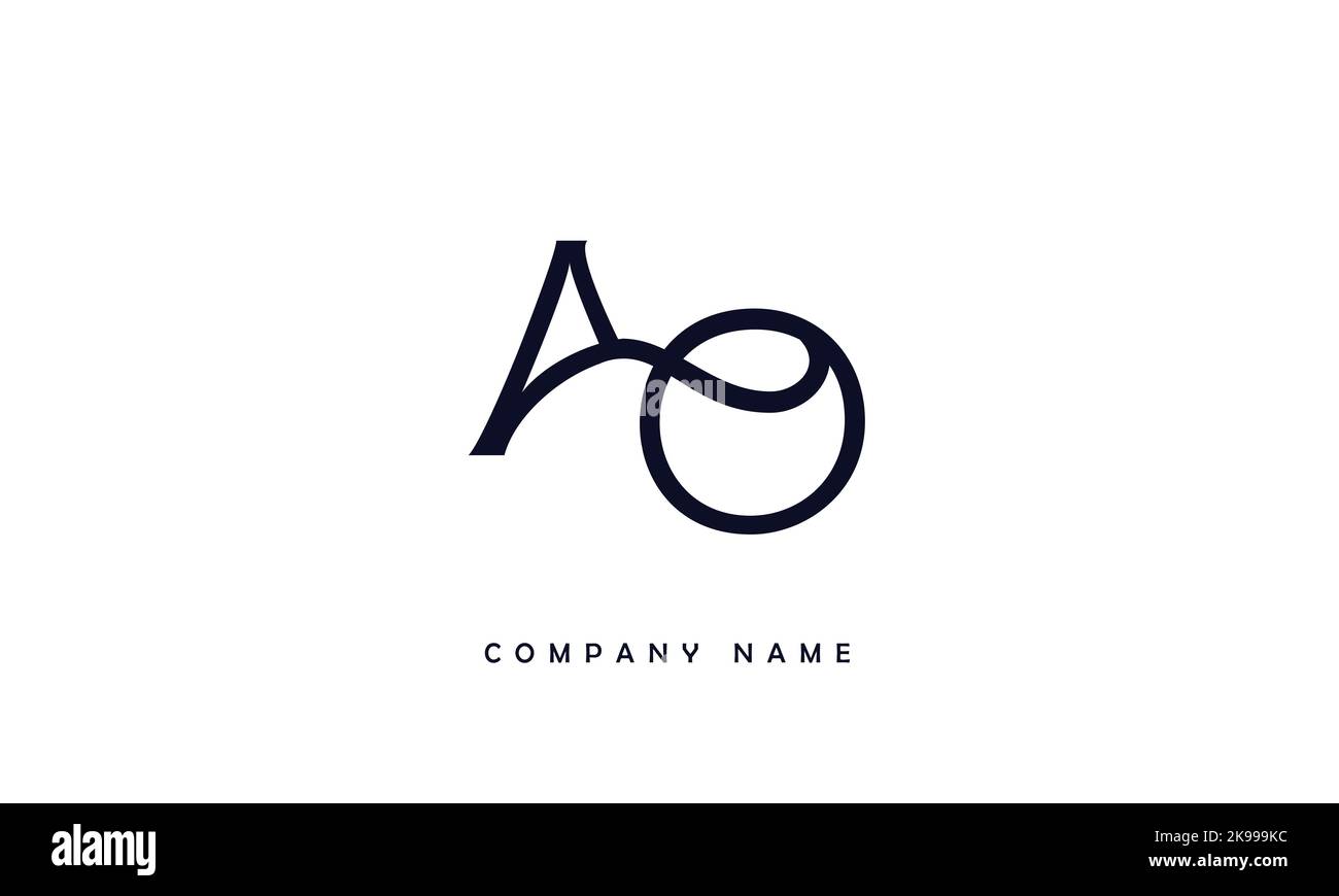 AO, OA Abstract Letters Logo Monogram Stock Vector Image & Art - Alamy