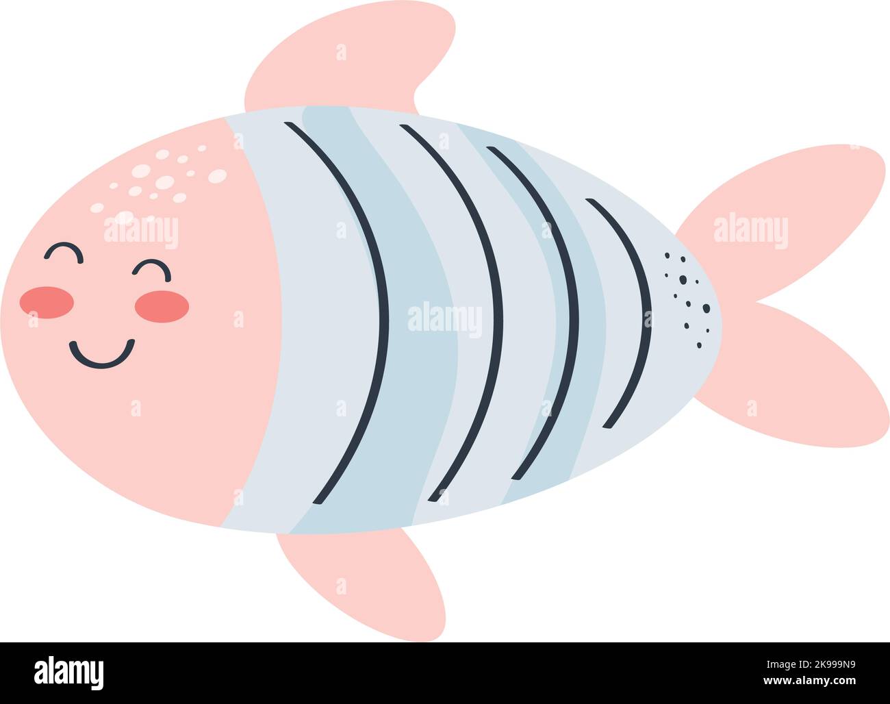 cute fish adorable Stock Vector Image & Art - Alamy