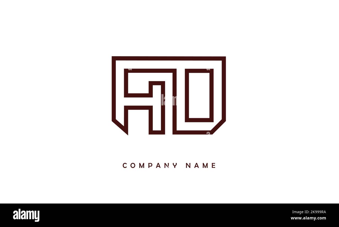 Ao Oa Abstract Letters Logo Monogram Stock Vector Image And Art Alamy
