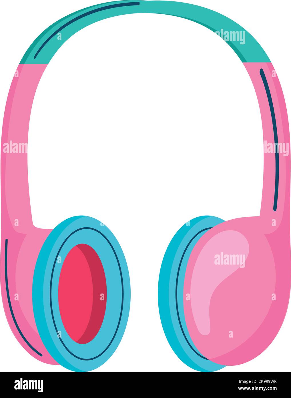 headphones nineties retro style Stock Vector Image & Art - Alamy