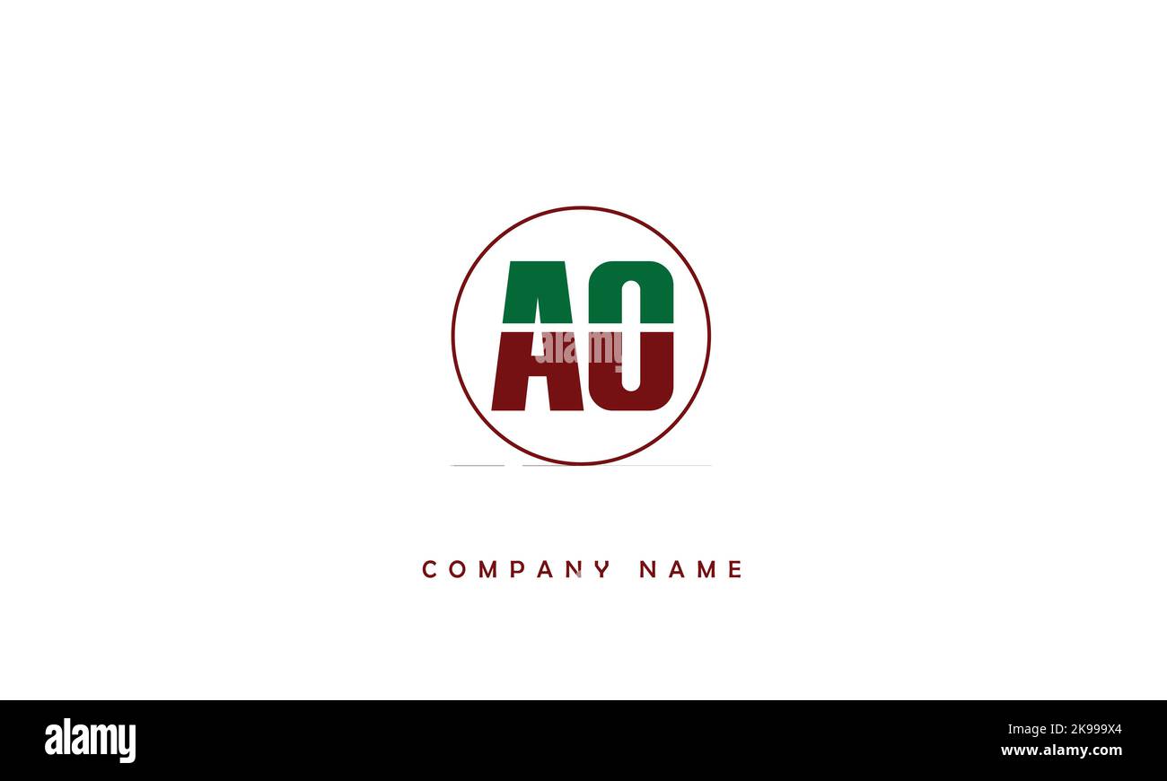 AO, OA Abstract Letters Logo Monogram Stock Vector Image & Art - Alamy