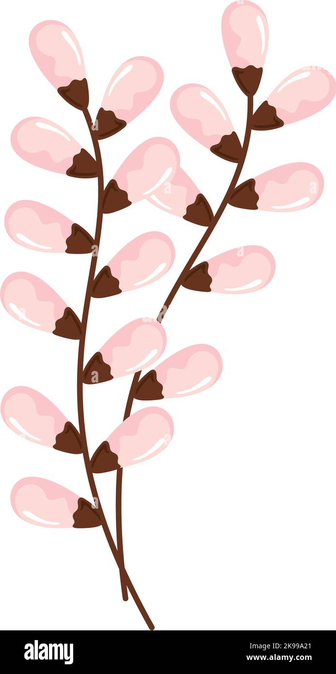 pink flowers garden plant Stock Vector Image & Art - Alamy