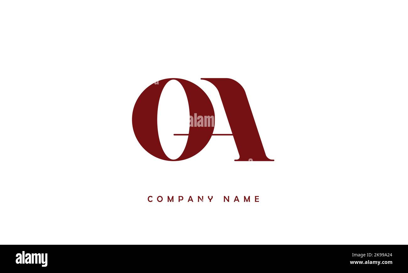 AO, OA Abstract Letters Logo Monogram Stock Vector Image & Art - Alamy