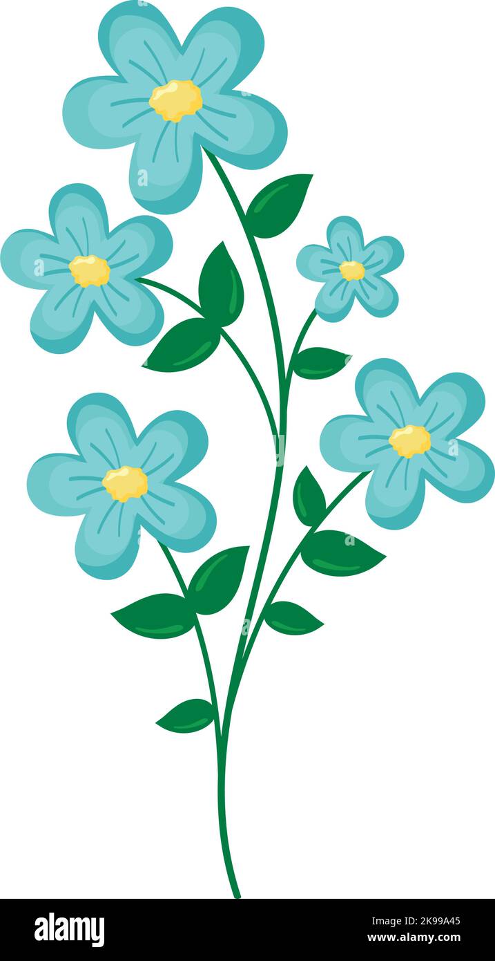 blue garden plant Stock Vector Image & Art - Alamy