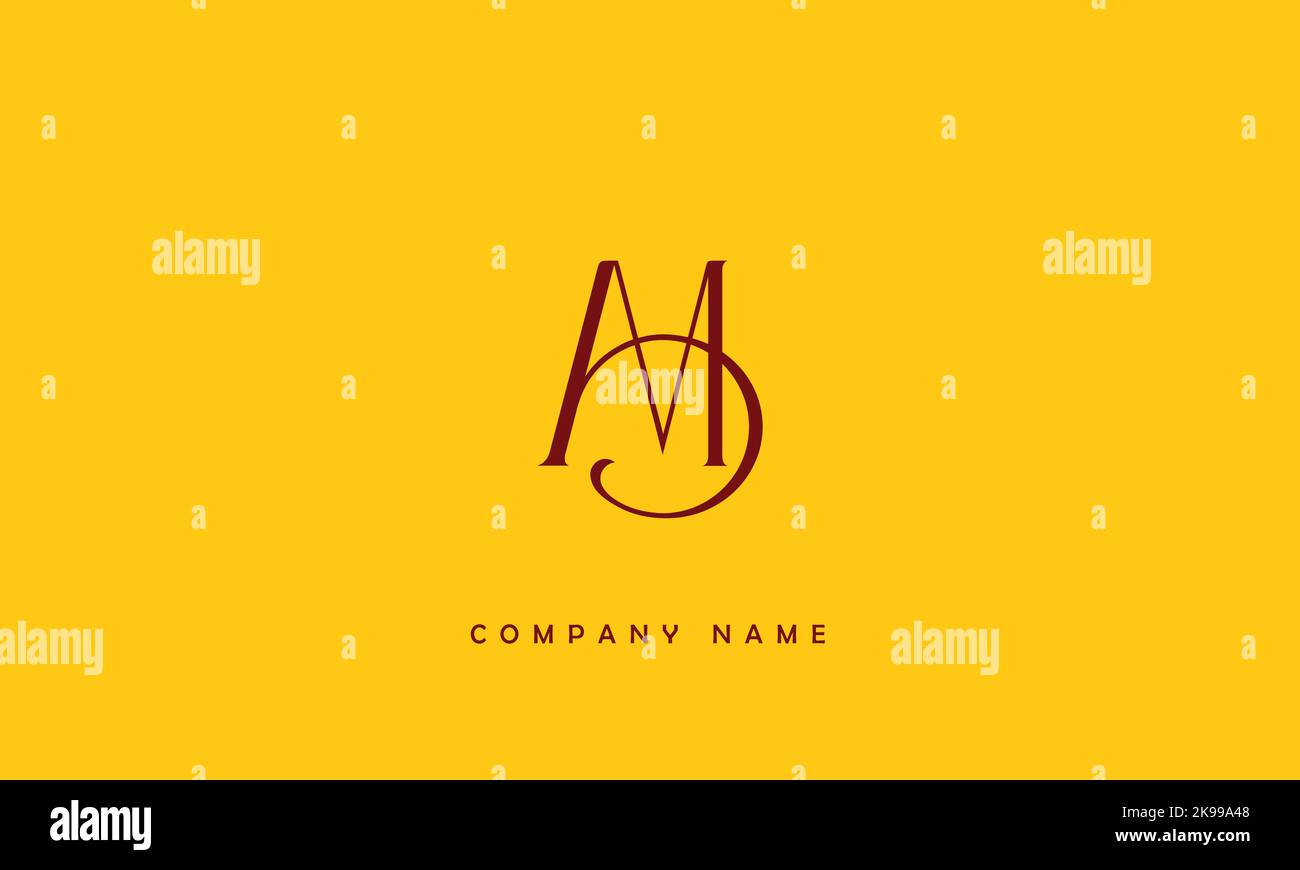 AM, MA Abstract Letters Logo Monogram Stock Vector Image & Art - Alamy