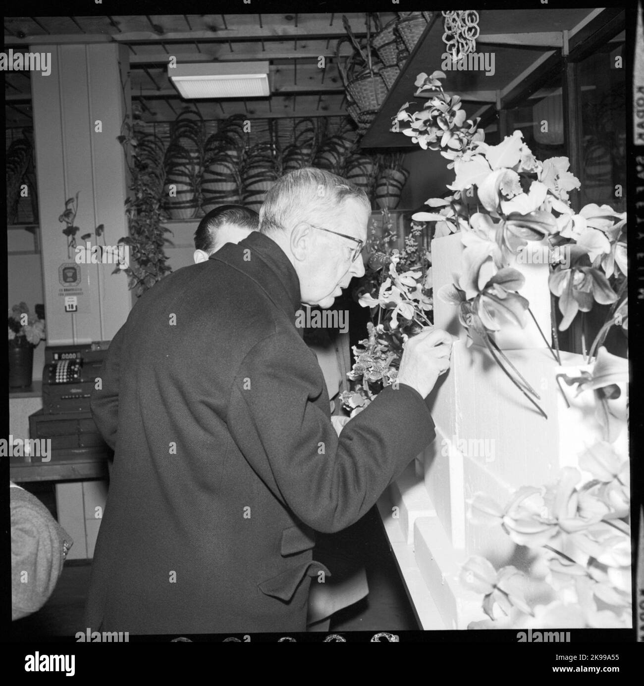 Inauguration of Årsta wholesale. King Gustav VI Adolf, mainly in ...