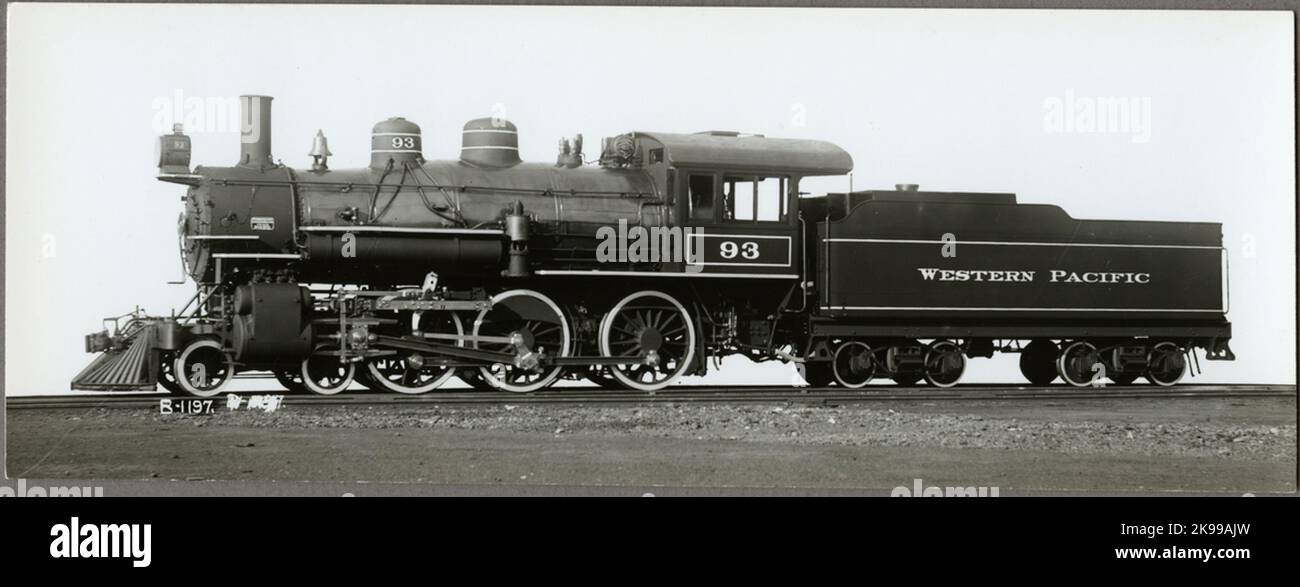Western Pacific Railroad, WP lok 93 Stock Photo - Alamy