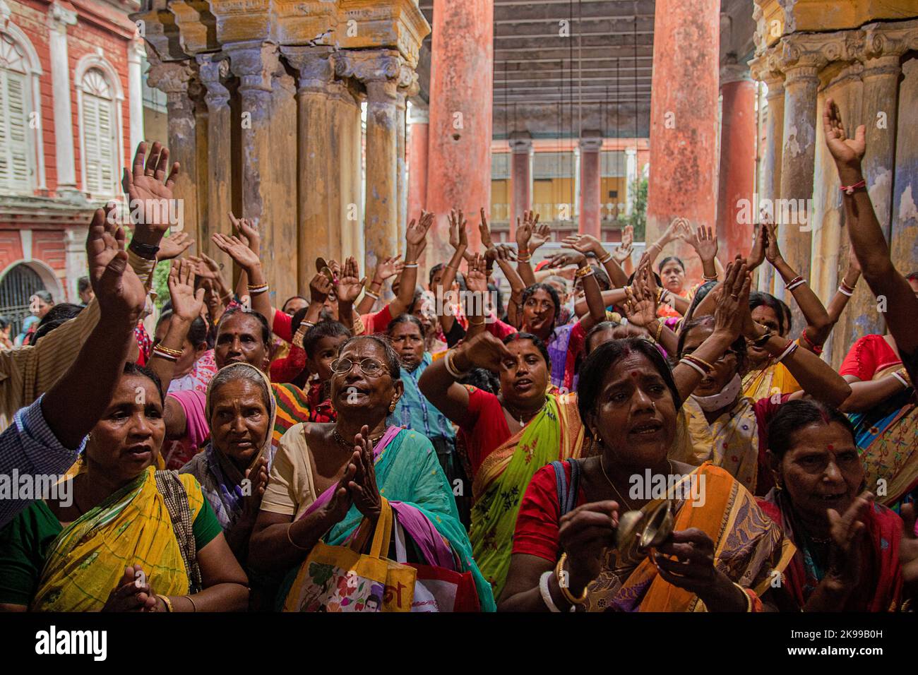 Kolkata, India. 26th Oct, 2022. The festival Annkut Puja, popularly ...