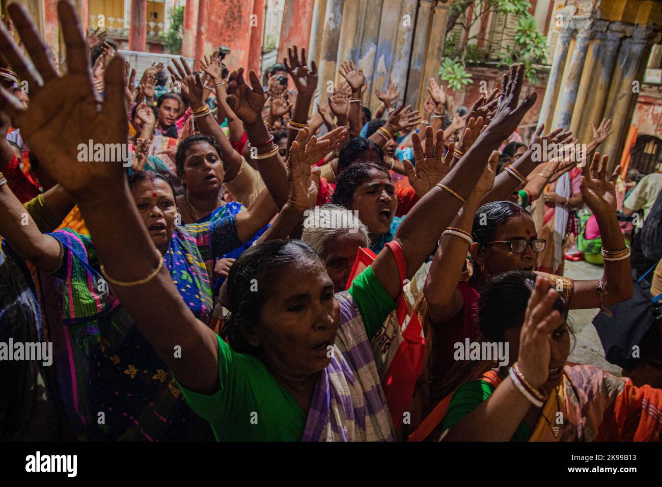 Kolkata, India. 26th Oct, 2022. The festival Annkut Puja, popularly ...