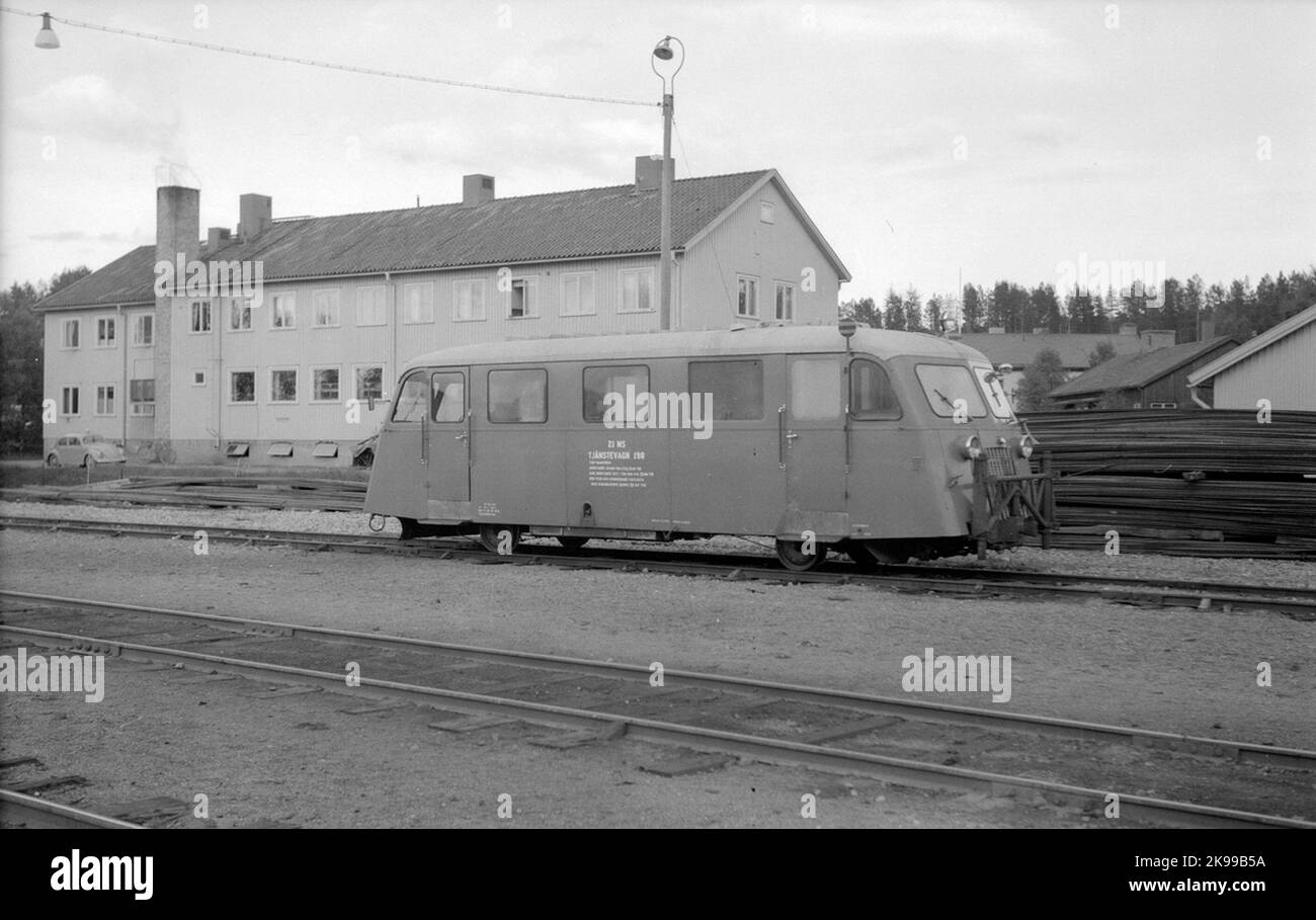 State railways, rail bus rebuilt for snow removal, plow bus, SJ service ...