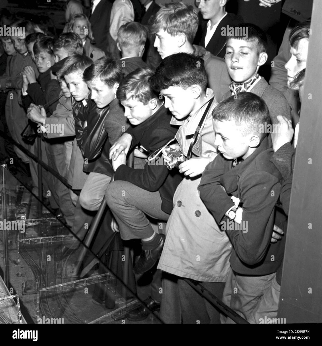 State Railways, SJ, Model Railway. The Crown Prince with schoolmates ...