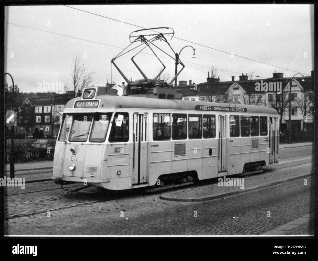Gothenburg tramways, GS M23 60 "Mustang" on line 7 which operated ...