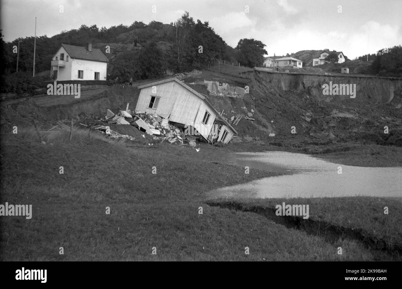 Surte disaster. (8.16 pm). More than 30 residential buildings were ...