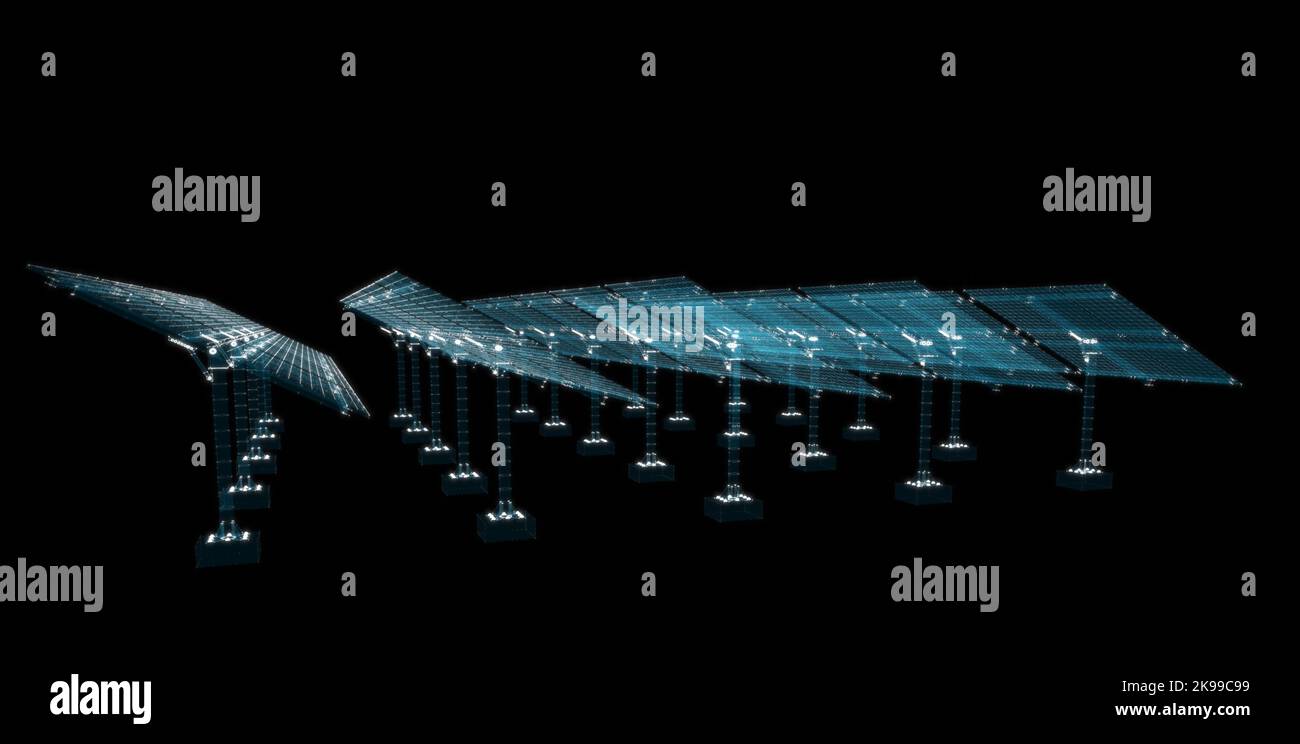 Solar Panel Concept. 3d illustration Stock Photo - Alamy