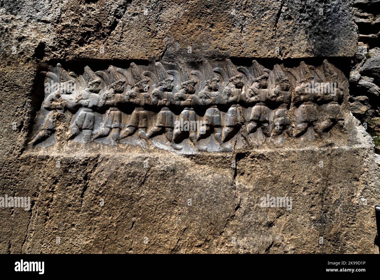 Yazılıkaya, rock relief of Hattusa, the twelve gods（12 Gods), Hittite ...