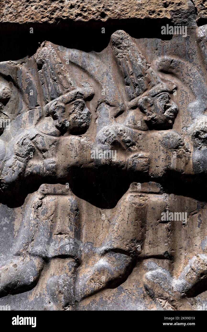 Yazılıkaya, rock relief of Hattusa, the twelve gods（12 Gods), Hittite ...