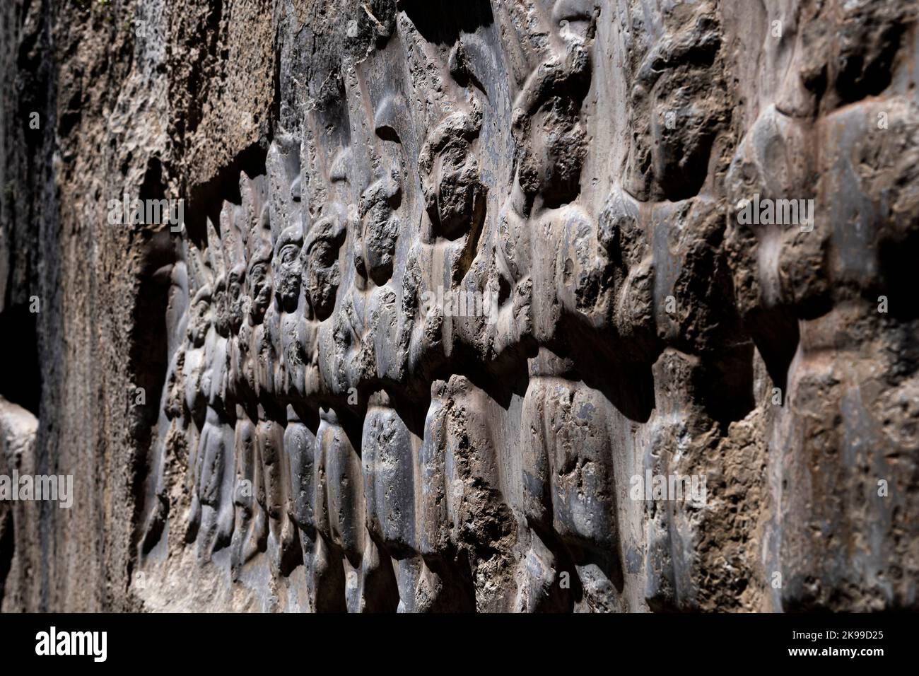 Yazılıkaya, rock relief of Hattusa, the twelve gods（12 Gods), Hittite ...