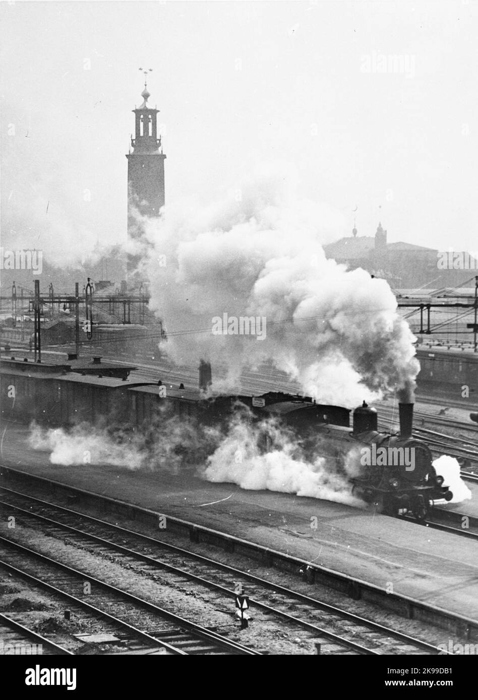 Train drawn by CD locomotive Stock Photo - Alamy
