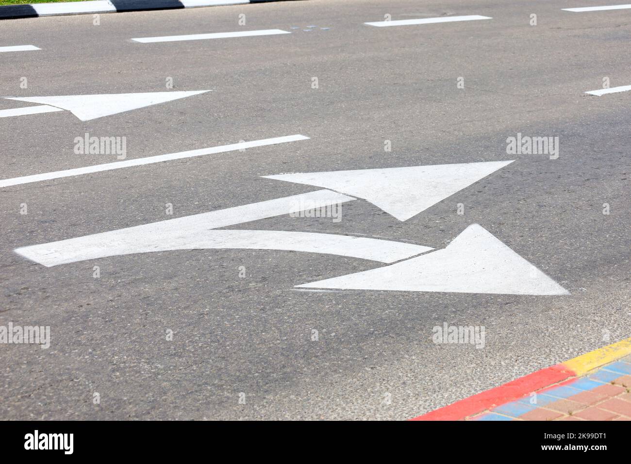Road signs marking marks hi-res stock photography and images - Alamy