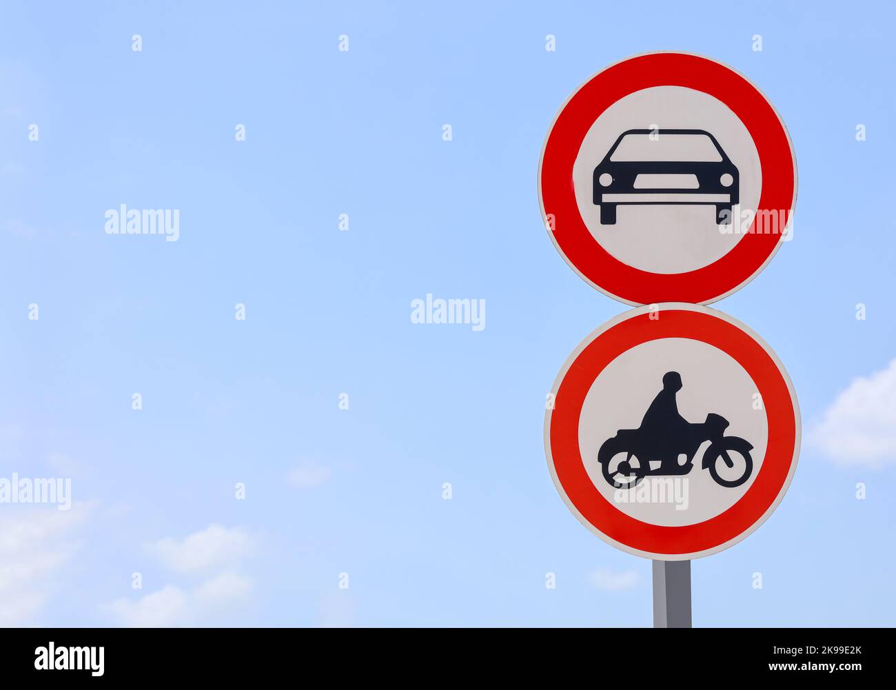 Traffic signs against blue hi-res stock photography and images - Alamy