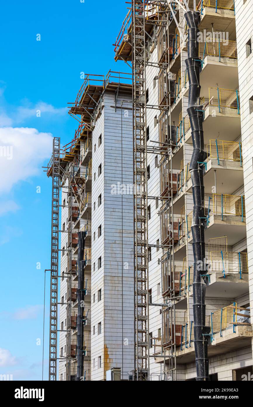 View of unfinished multi-storey building Stock Photo - Alamy