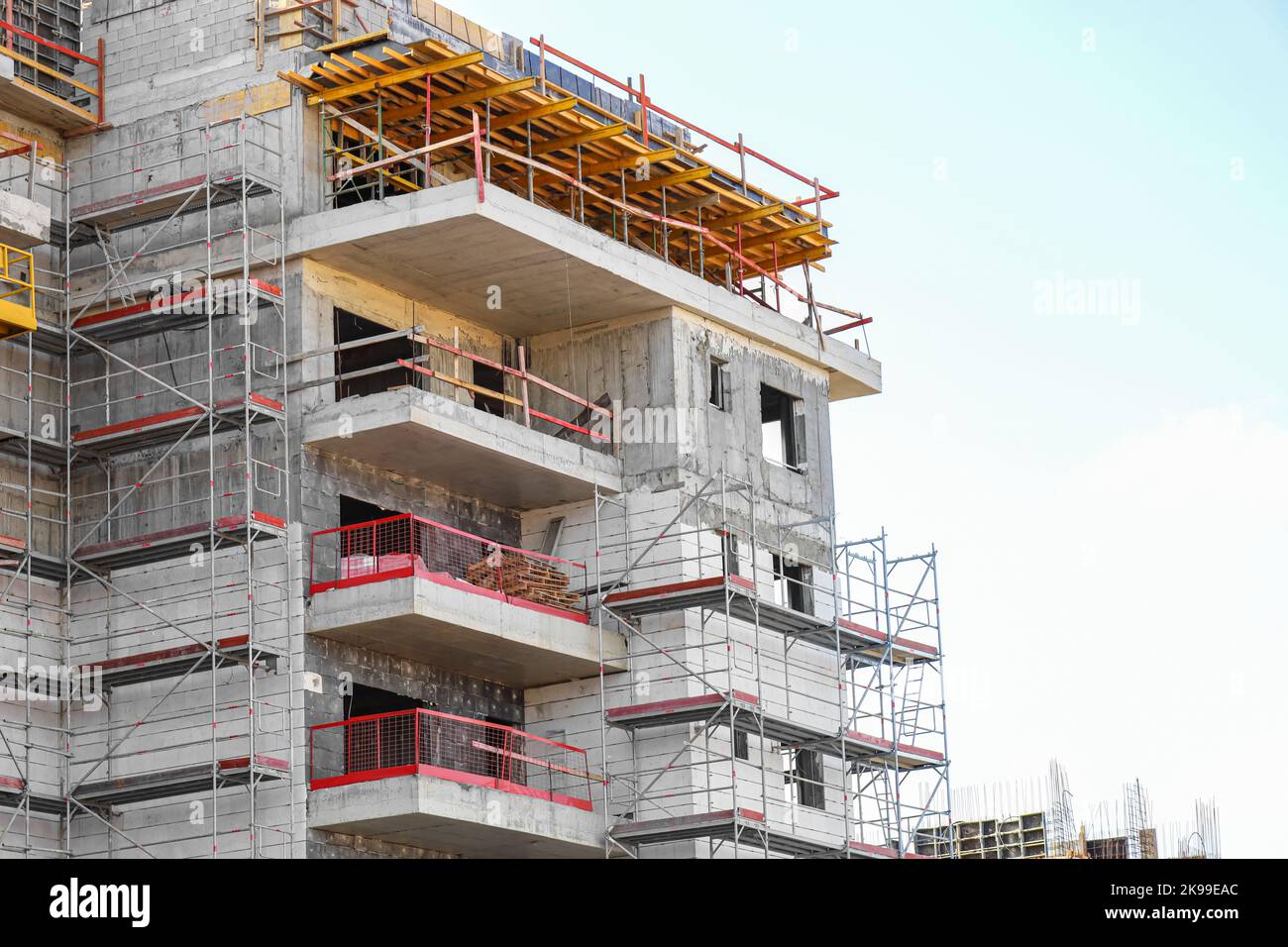 View of unfinished multi-storey building Stock Photo - Alamy