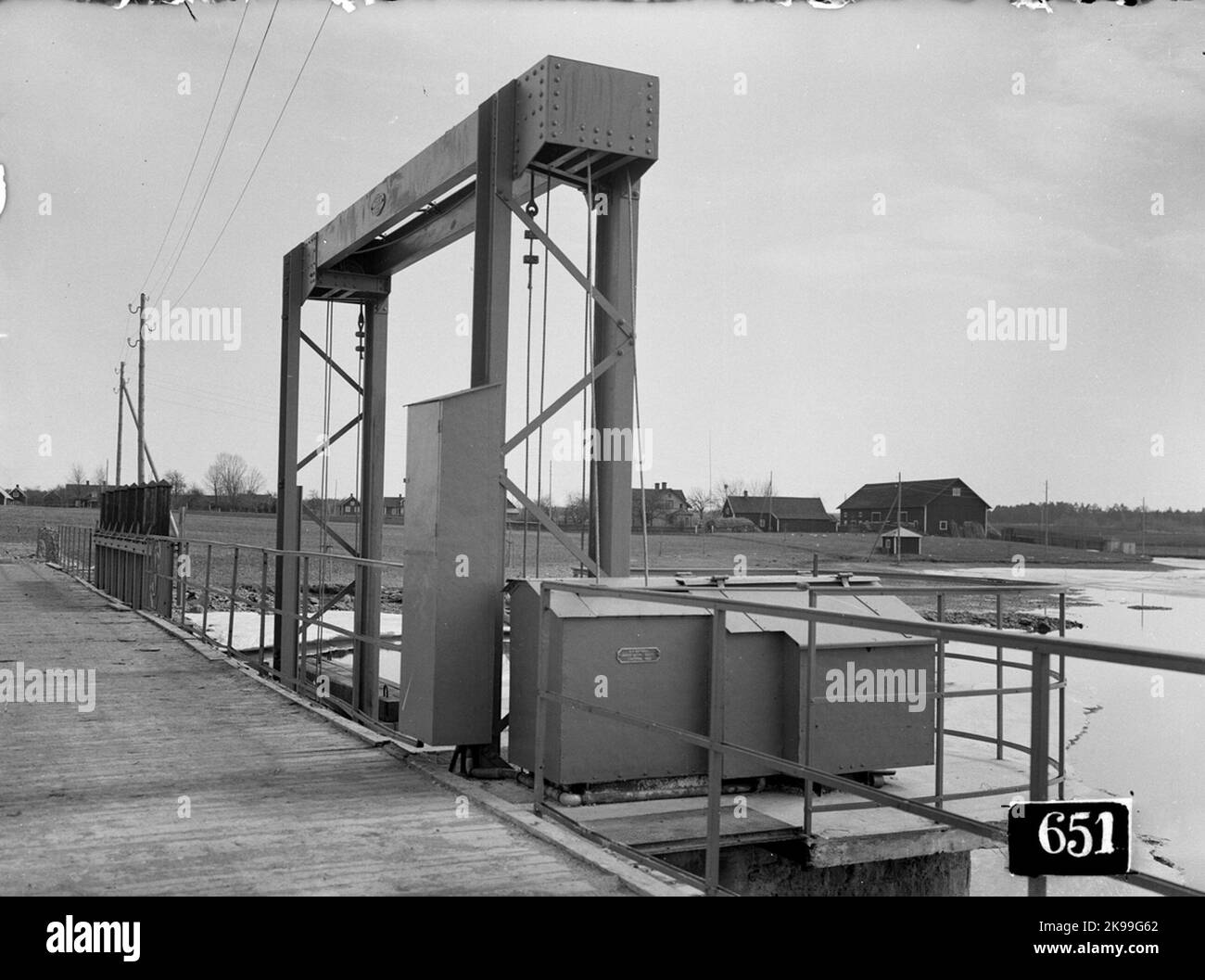 Dust hatch for Odenfors power plant Stock Photo - Alamy