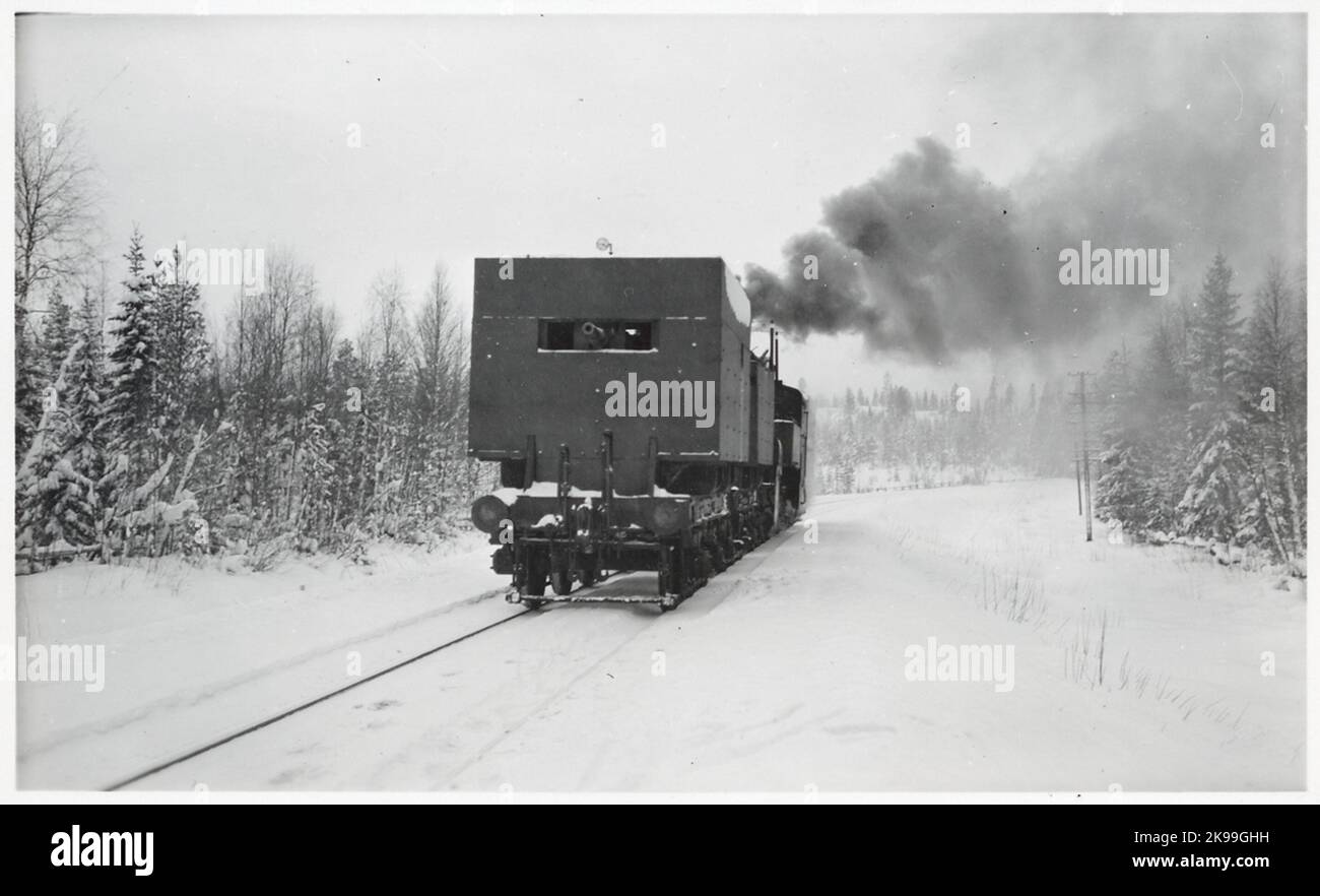 Armor train 2 Boden at the national border. The State Railways, SJ J ...