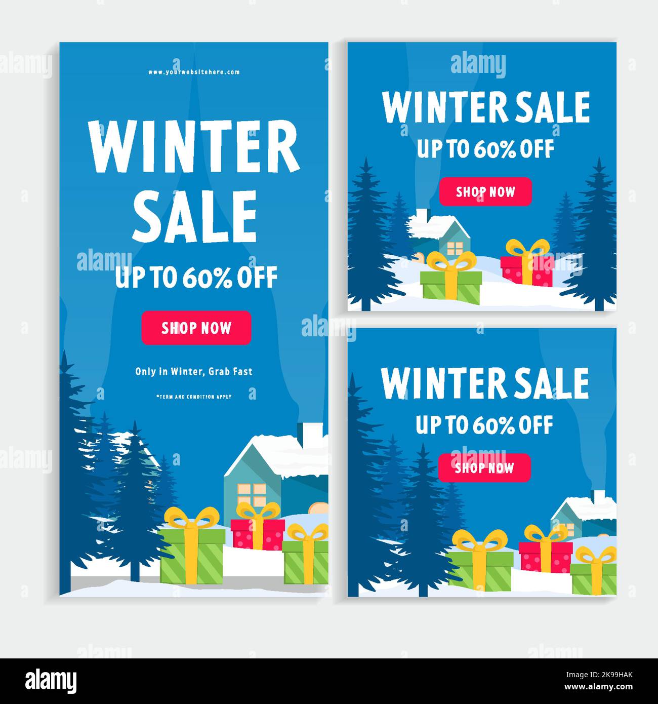 Sale banner collection hi-res stock photography and images - Alamy