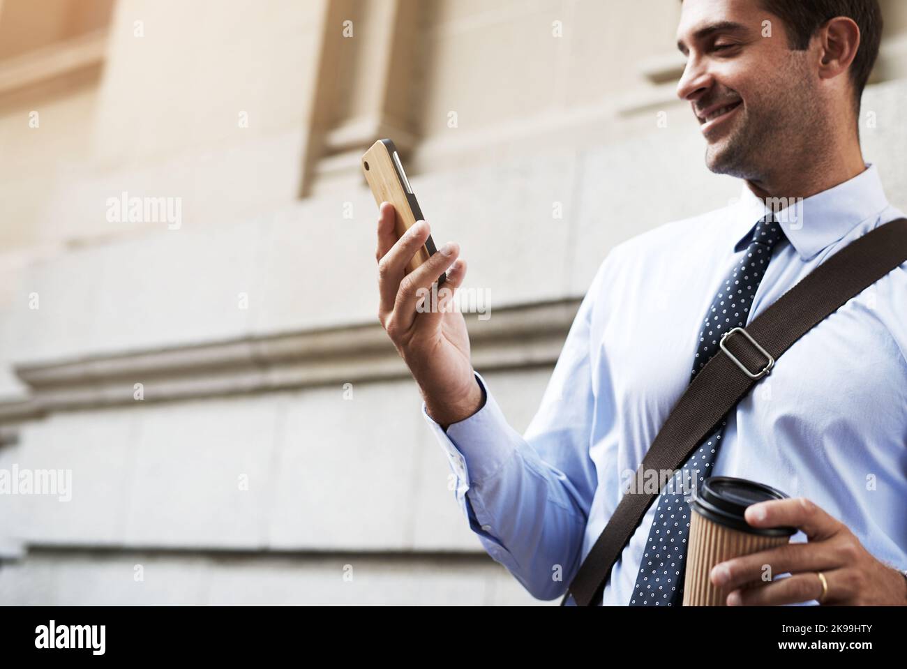 Who could this unknown number be. a handsome young businessman texting ...