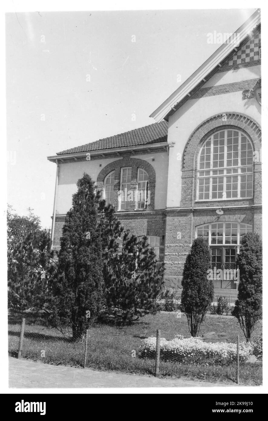 Station house facility building Black and White Stock Photos & Images ...