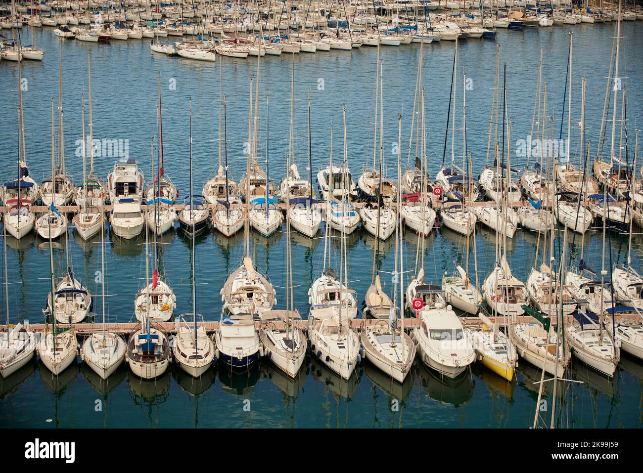 Toulon port city on southern France Mediterranean coast, marina harbour ...