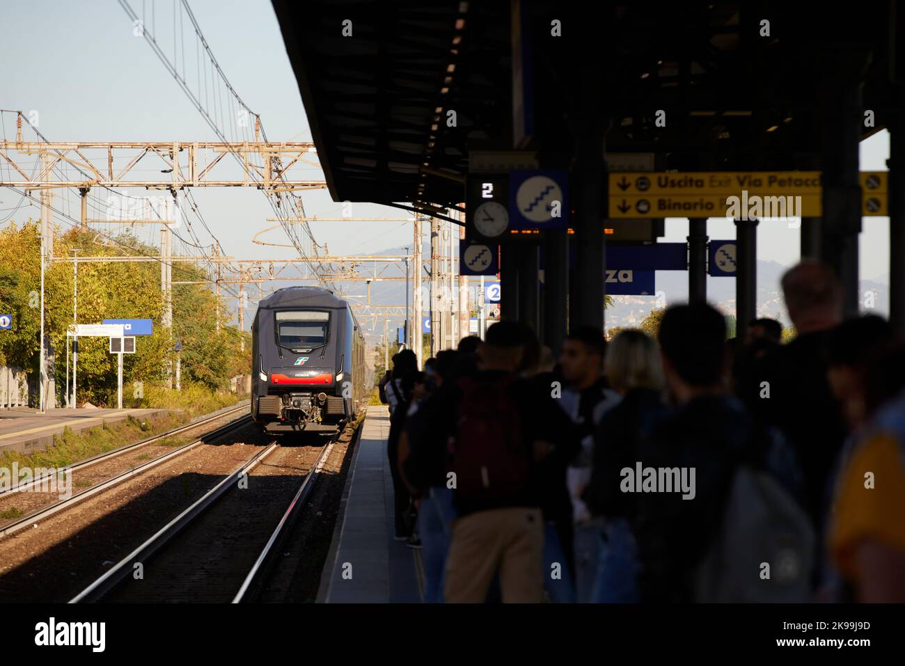 Port town Marina di Carrara, Tuscany, Italy, Ferrovie dello Stato ...